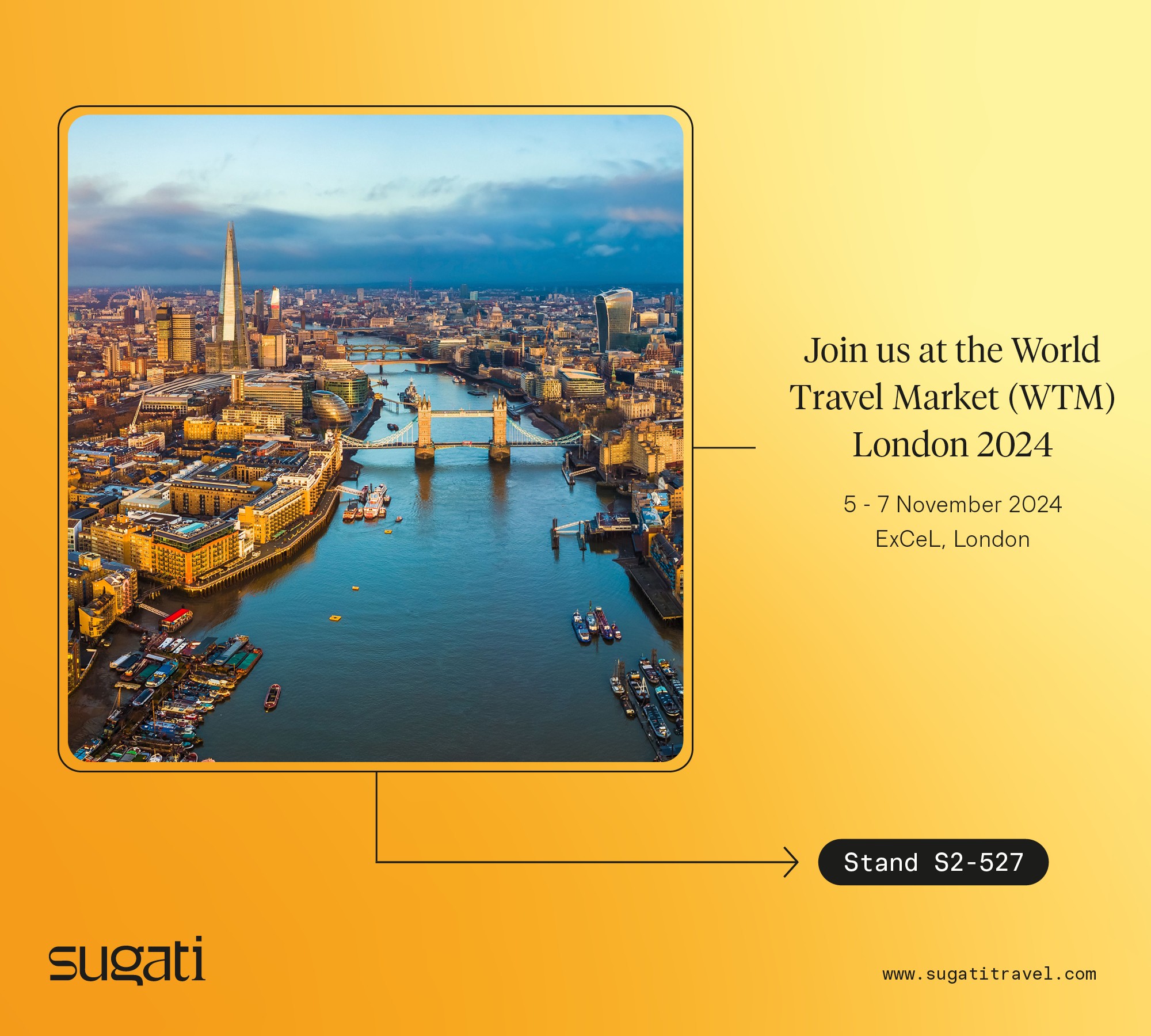 Sugati at World Travel Market 2024 - Sugati Travel CRM